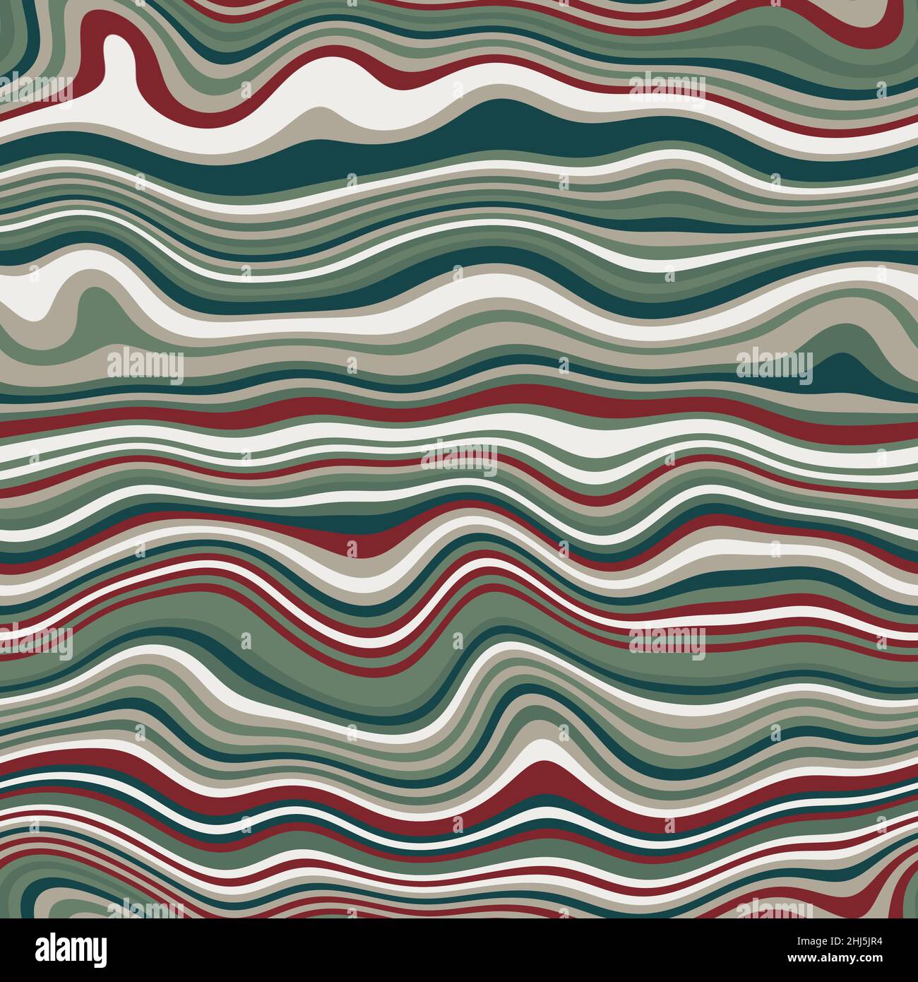 Seamless wavy stripe trendy surface pattern design for print. High ...