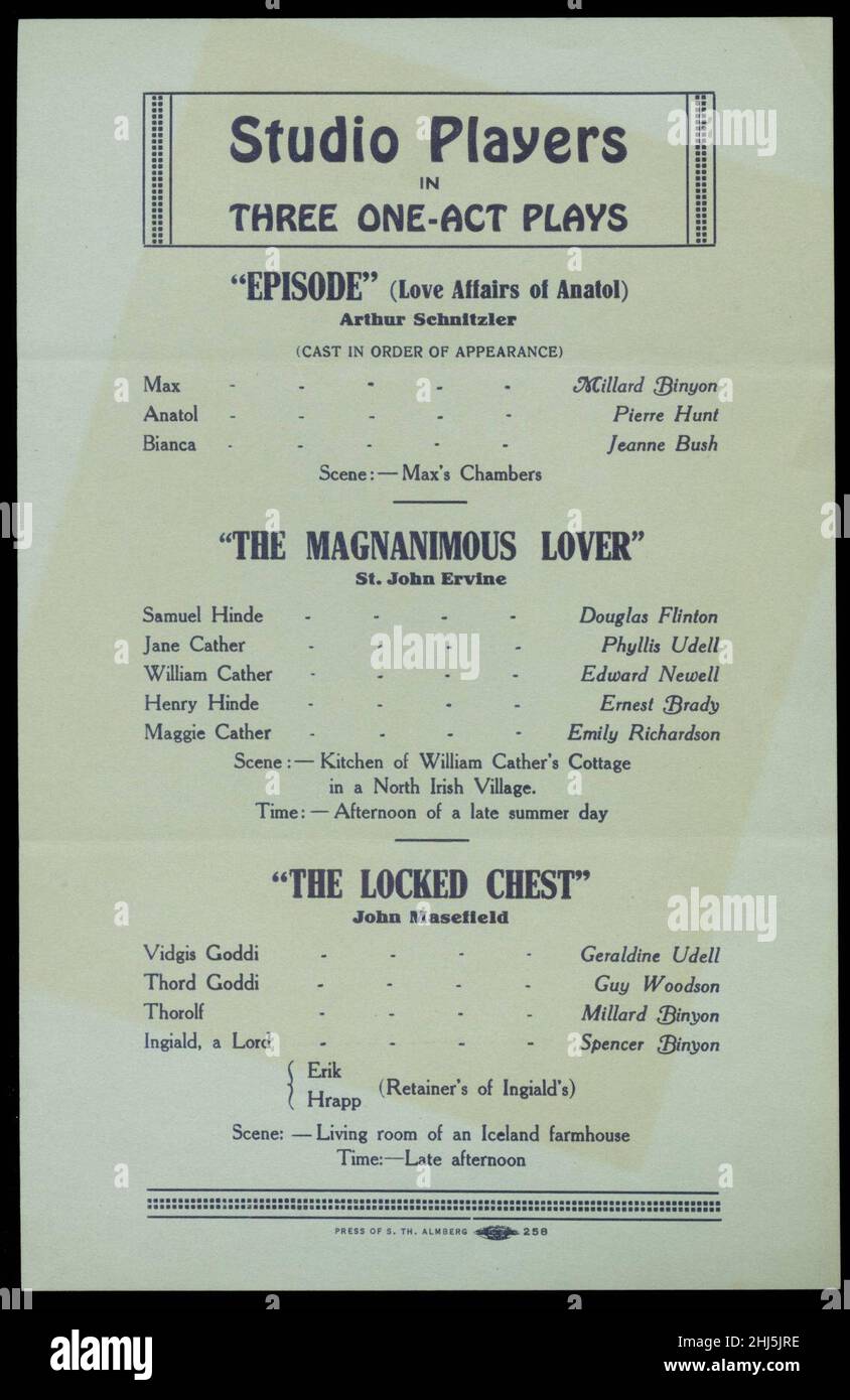 One act plays hi-res stock photography and images - Alamy