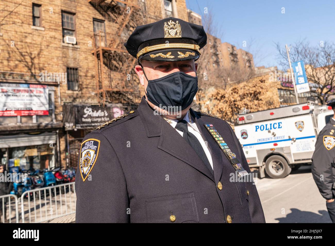 New York, NY - January 26, 2022: Chief of the Department Kenneth Corey ...
