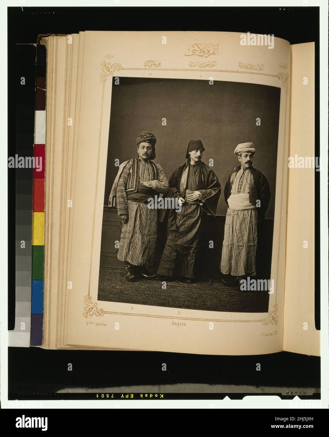 Studio portrait of models wearing traditional clothing from the ...