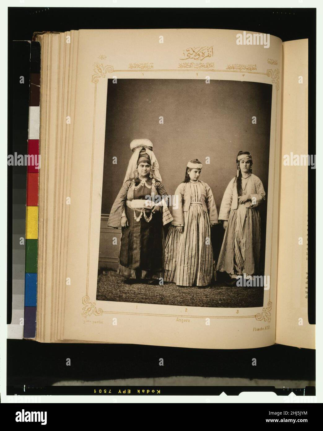 Studio portrait of models wearing traditional clothing from the ...
