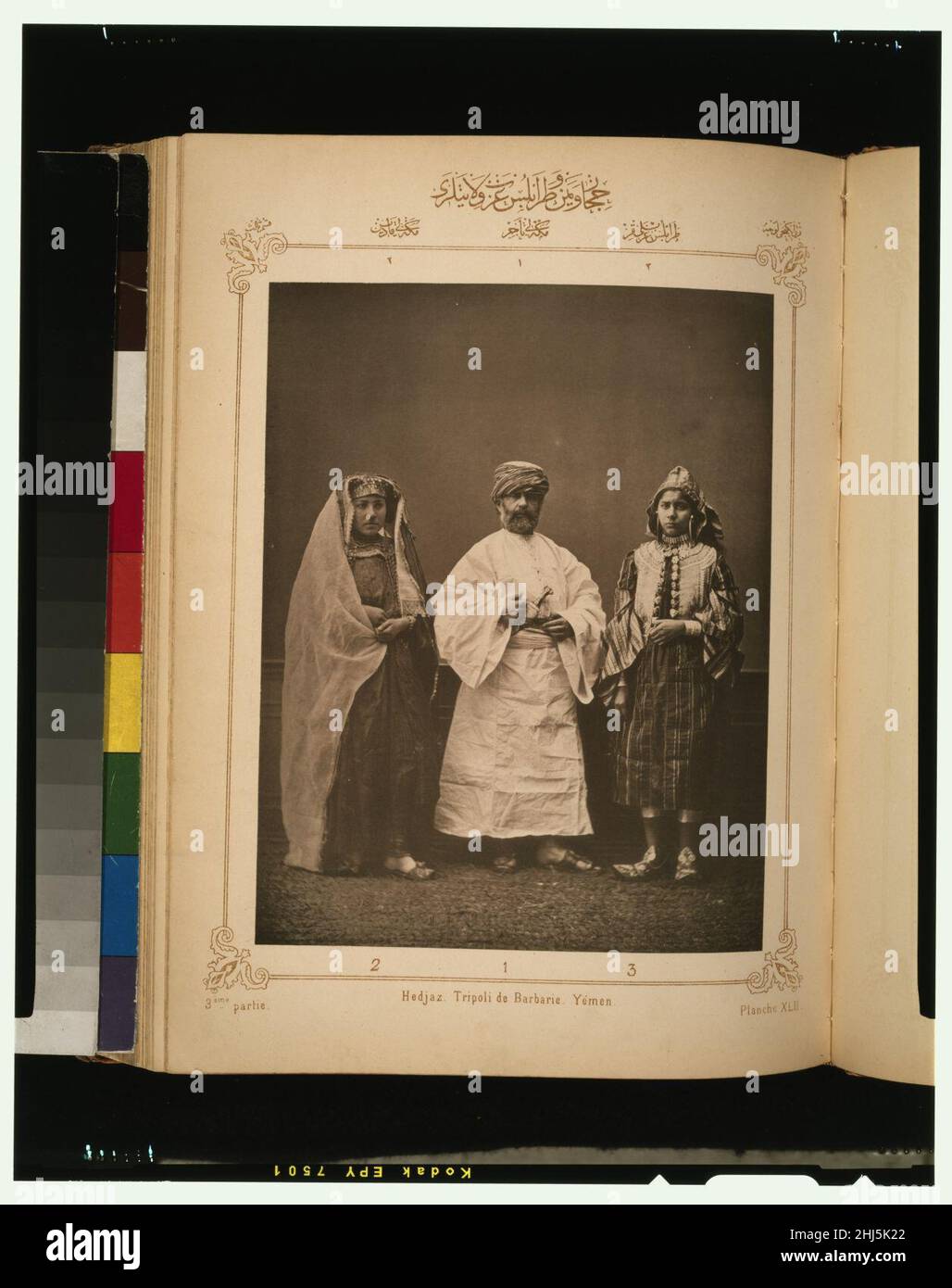 Studio portrait of models wearing traditional clothing from the ...