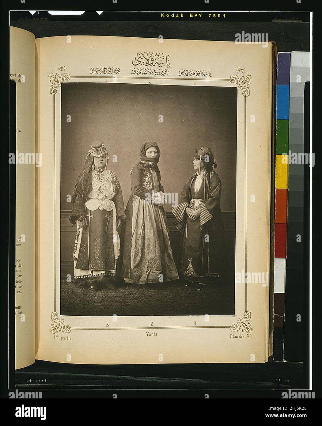 Studio portrait of models wearing traditional clothing from the ...