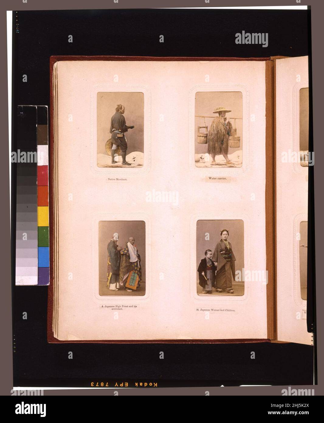 Studio portraits of a Japanese merchant, a water carrier, a high priest ...