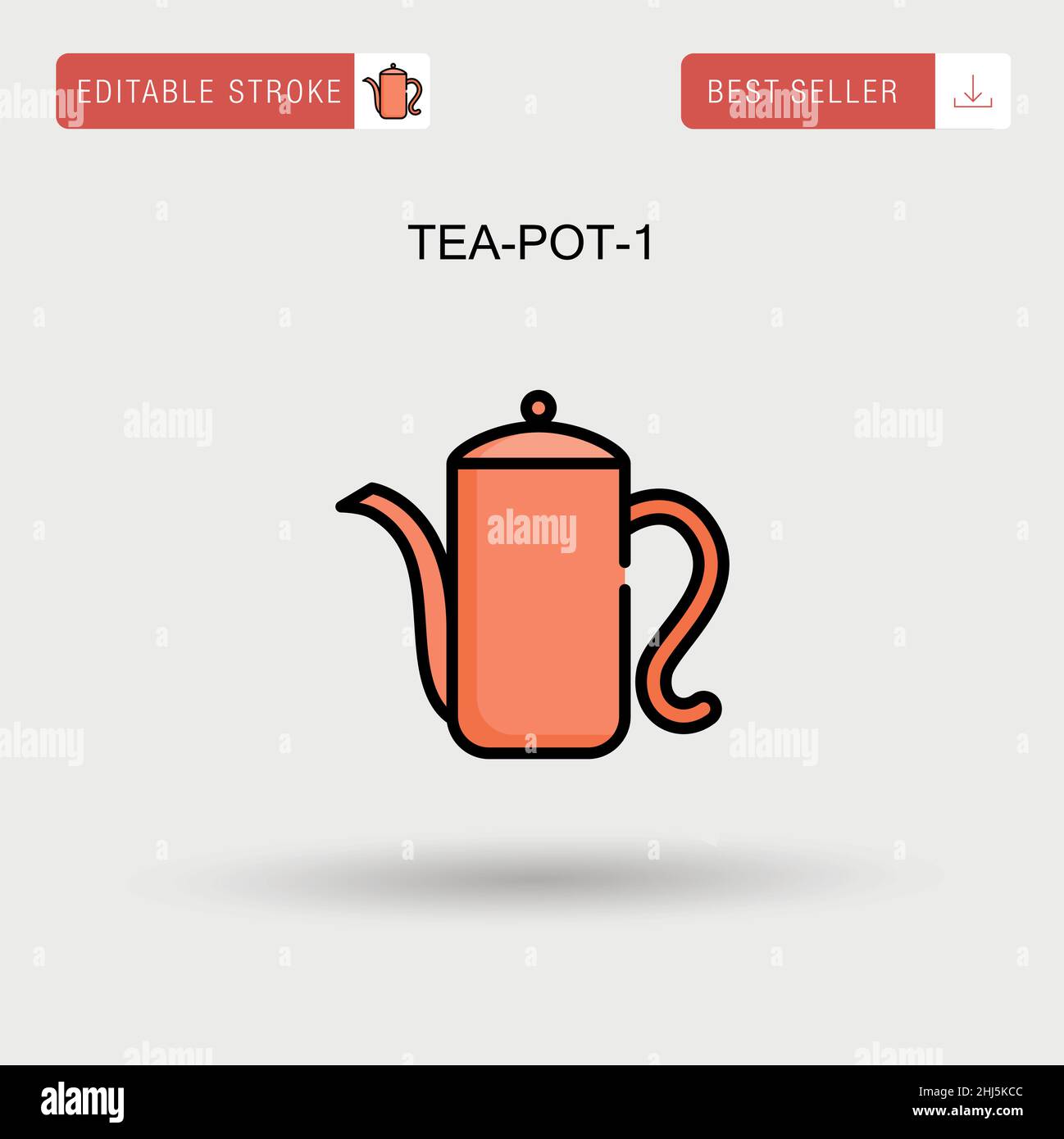 Old water teapot Stock Vector Images - Alamy