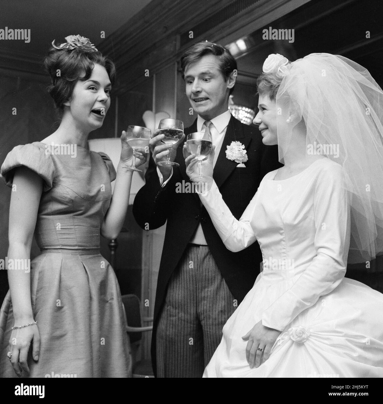 The wedding of William Roache and Anna Cropper at St John's Wood Church ...