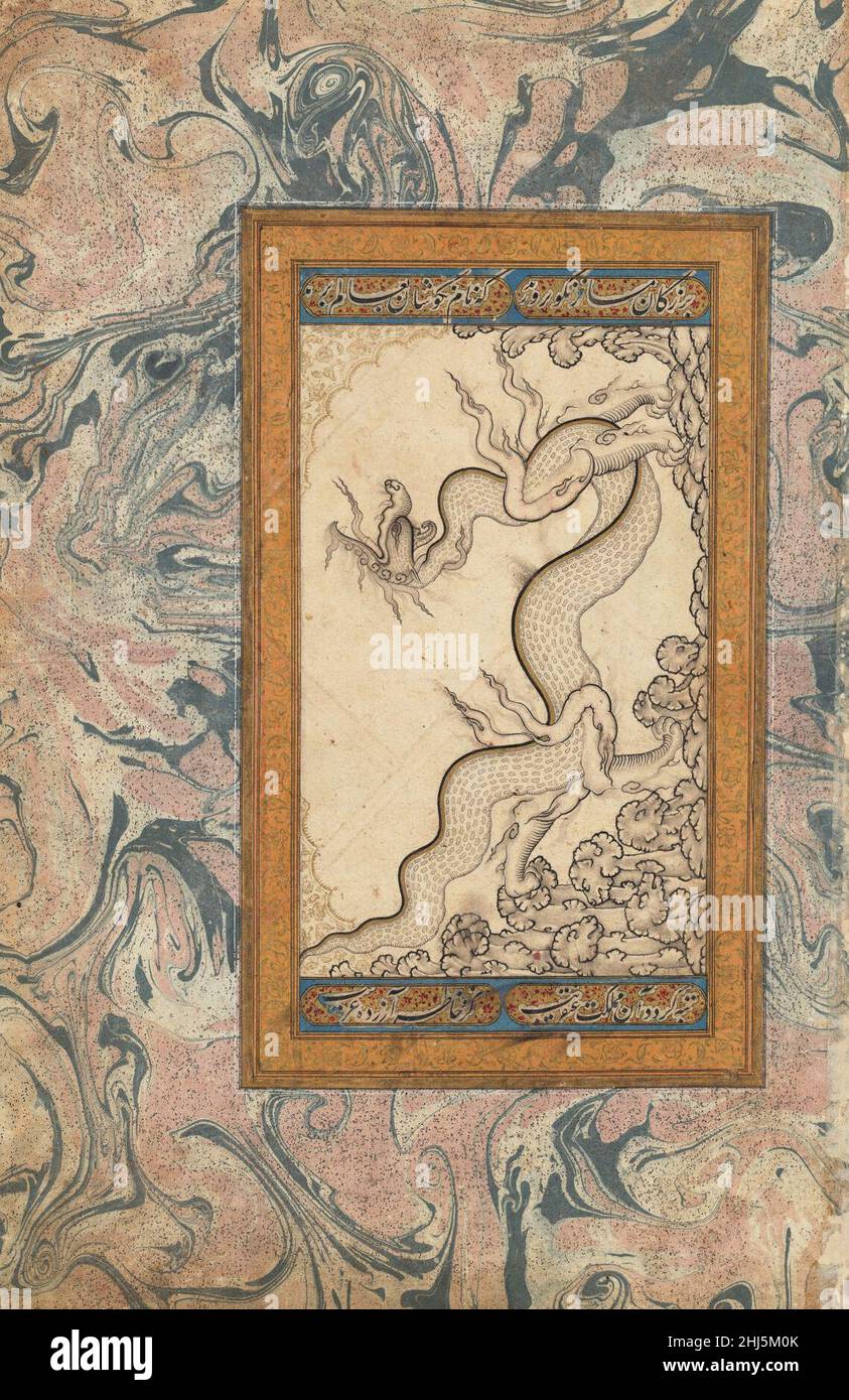 Study of a Dragon, from an Ottoman album Stock Photo - Alamy