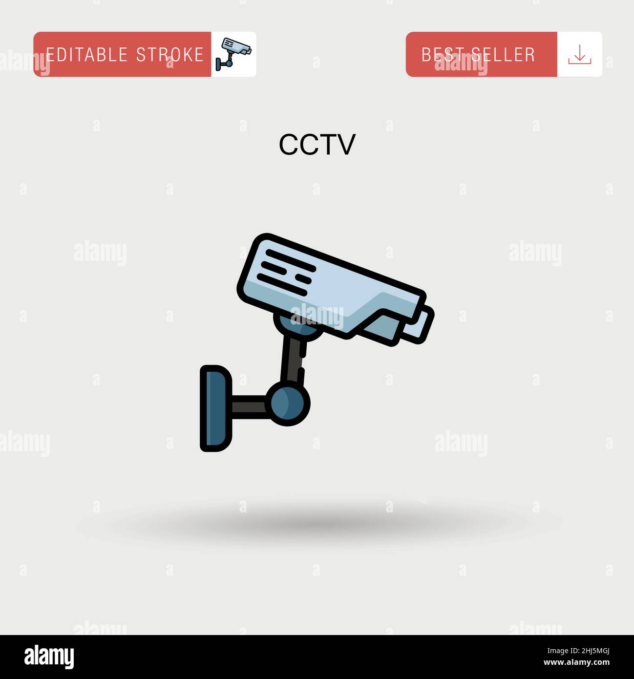 Watching cctv screen Stock Vector Images - Alamy