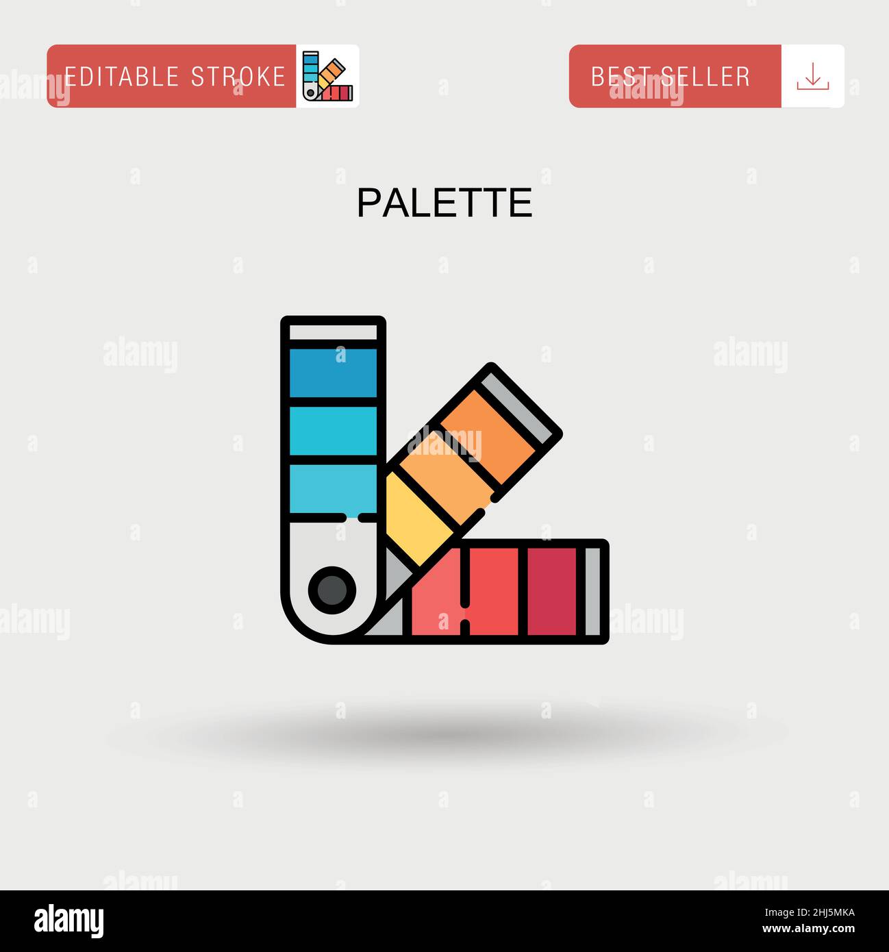Palette Simple vector icon Stock Vector Image & Art - Alamy