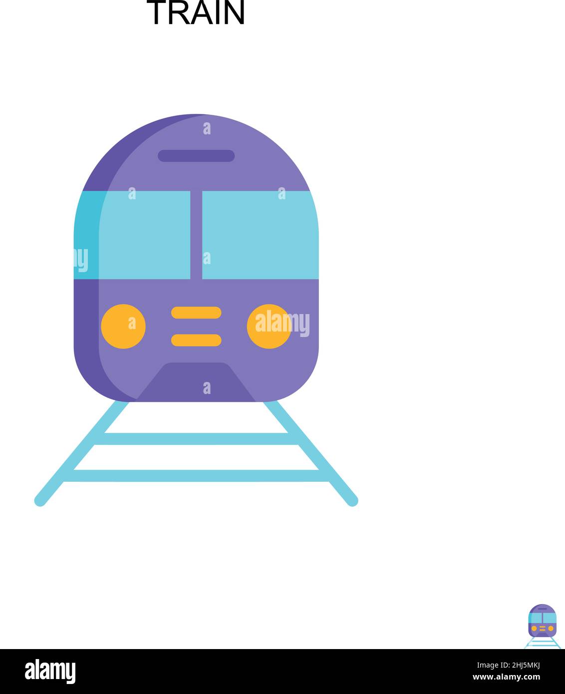 Train Simple vector icon. Illustration symbol design template for web ...
