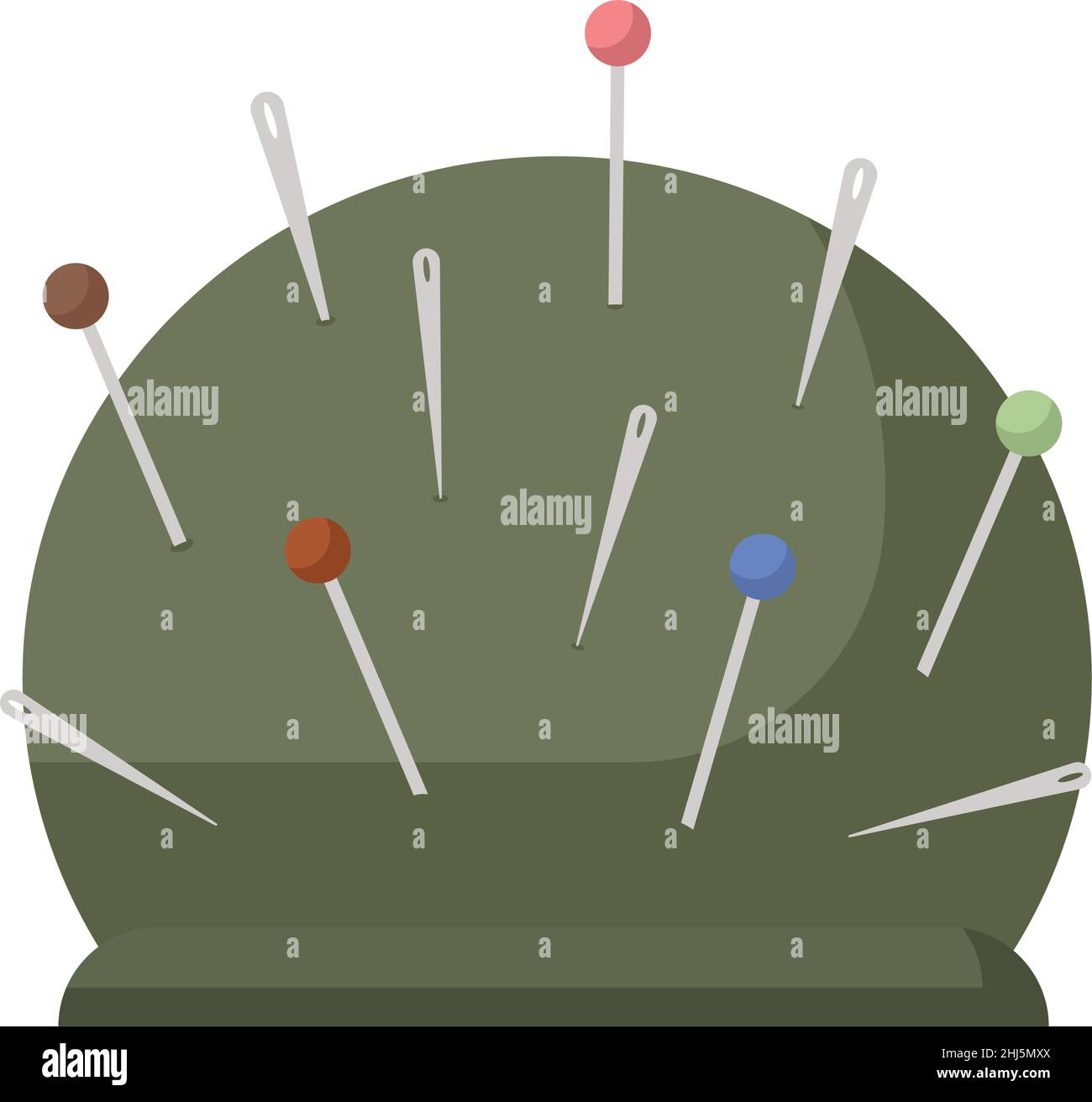 needle pincushion design Stock Vector Image & Art - Alamy