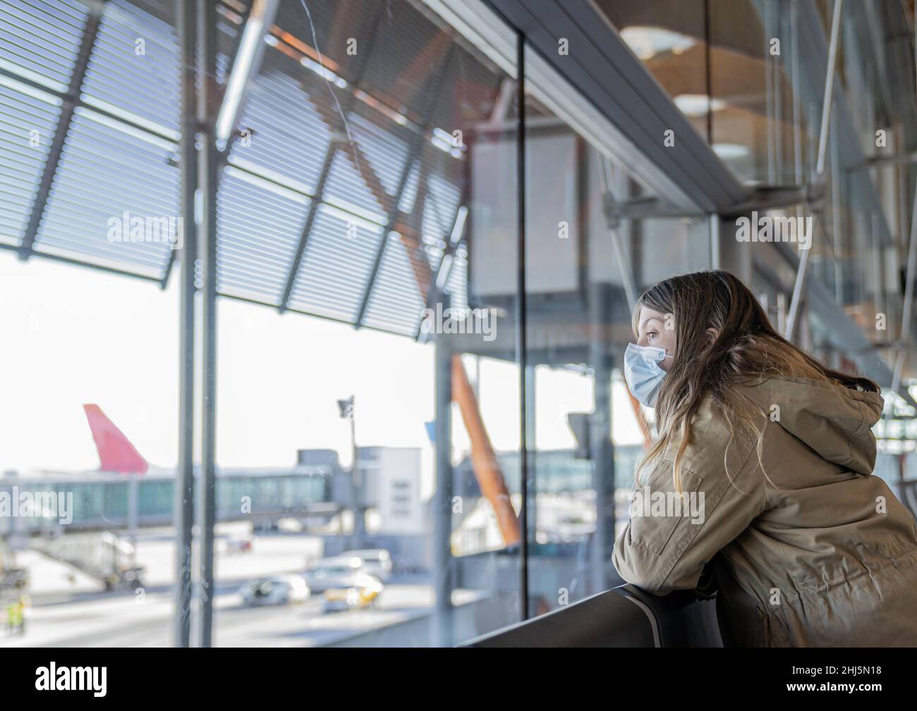 People Saying Goodbye Airport