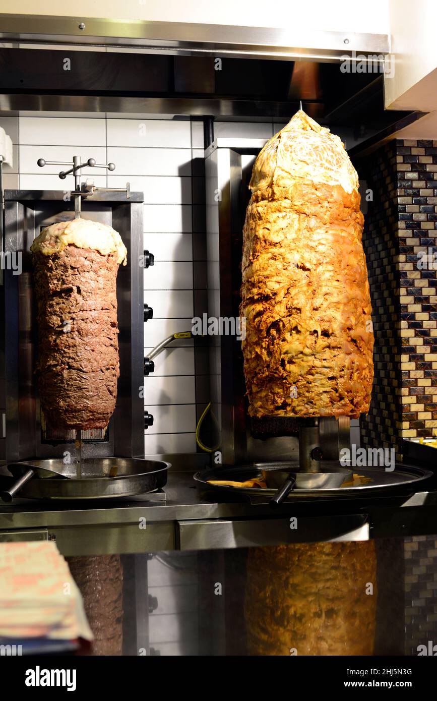 Doner Kebab stall in Istanbul, Turkey Stock Photo - Alamy