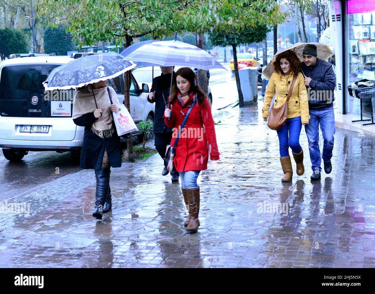 A rainy day in Istanbul, Turkey Stock Photo - Alamy