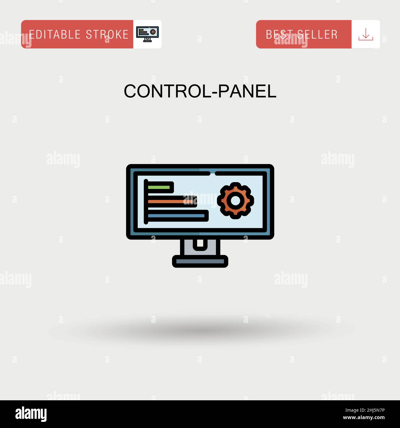 Control-panel Simple vector icon Stock Vector Image & Art - Alamy