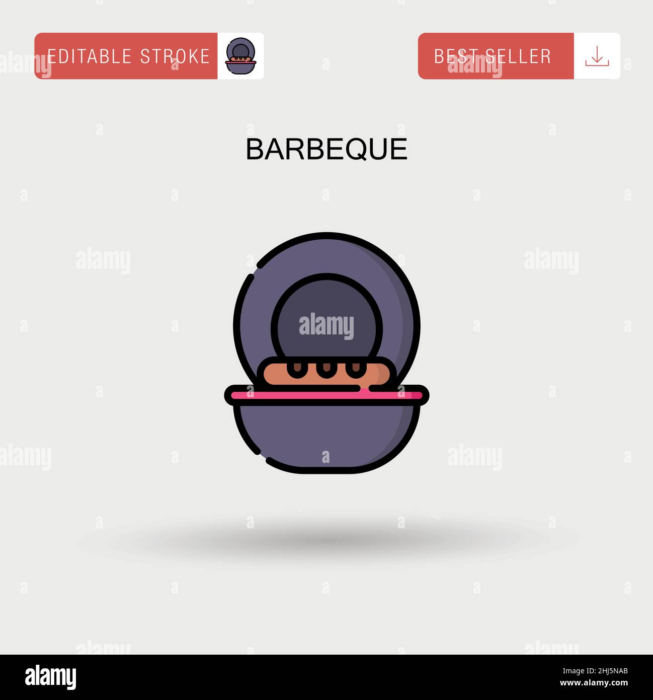 Barbeque Simple vector icon Stock Vector Image & Art - Alamy