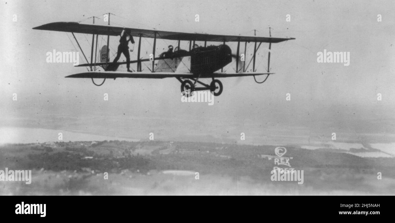 Stunts on an airplane Stock Photo - Alamy