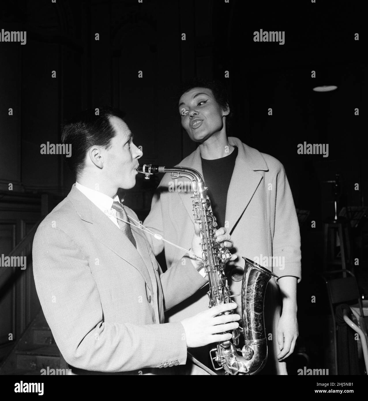 Bandleader Johnny Dankworth and singer Cleo Laine gave away a big ...