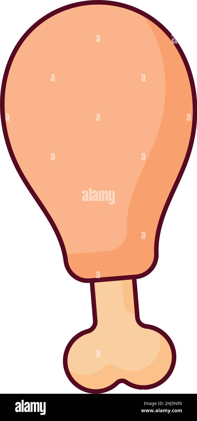 chicken leg design Stock Vector Image & Art - Alamy