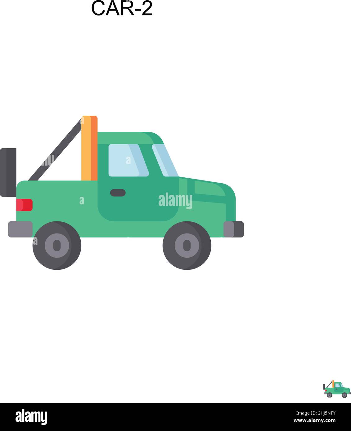 Car-2 Simple vector icon. Illustration symbol design template for web ...