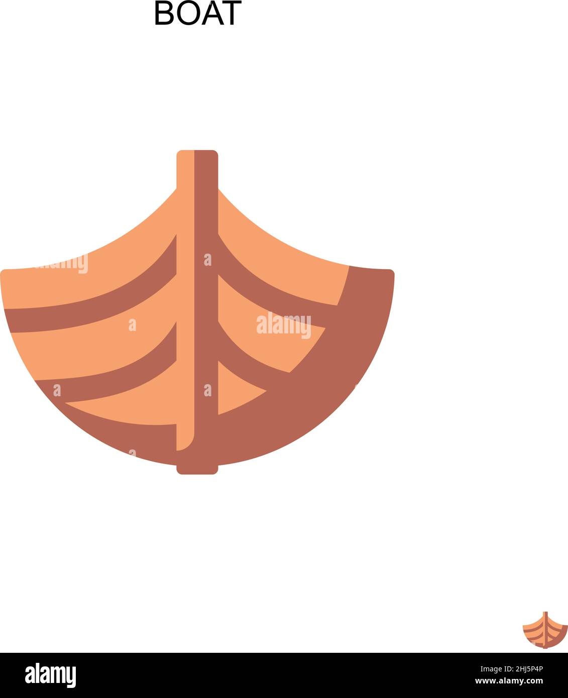 Boat Simple vector icon. Illustration symbol design template for web ...