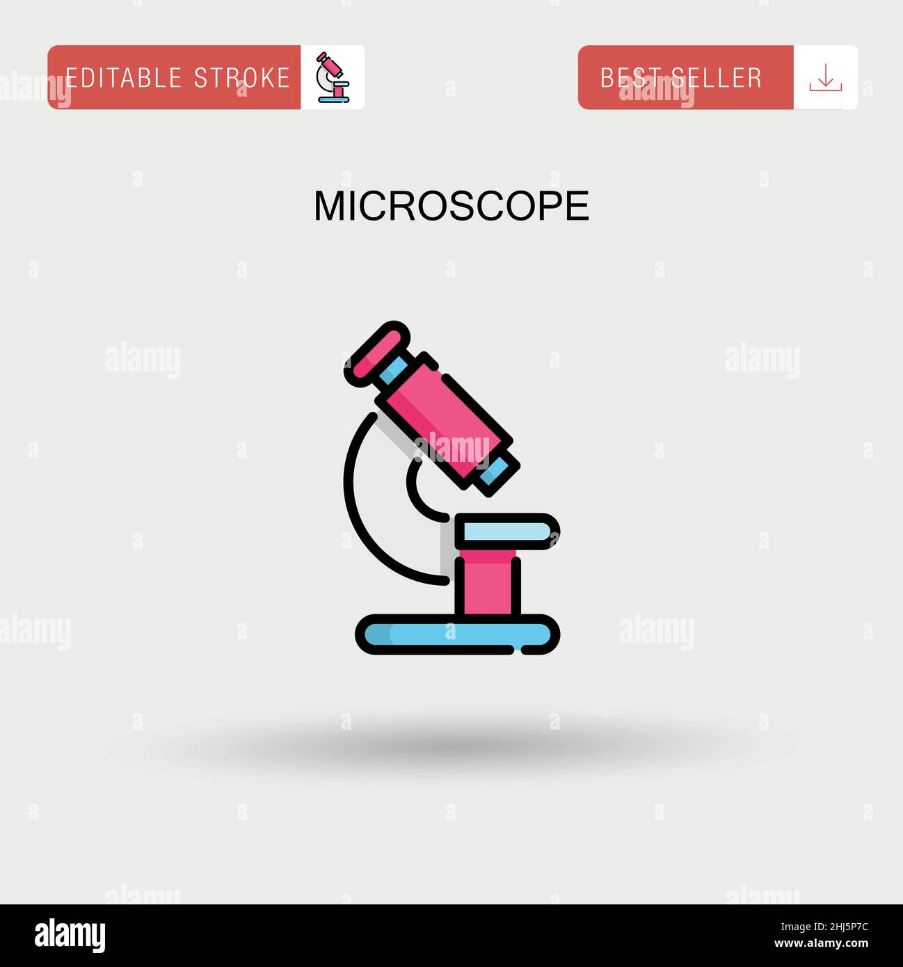 Optical microscope isolated Stock Vector Images - Alamy