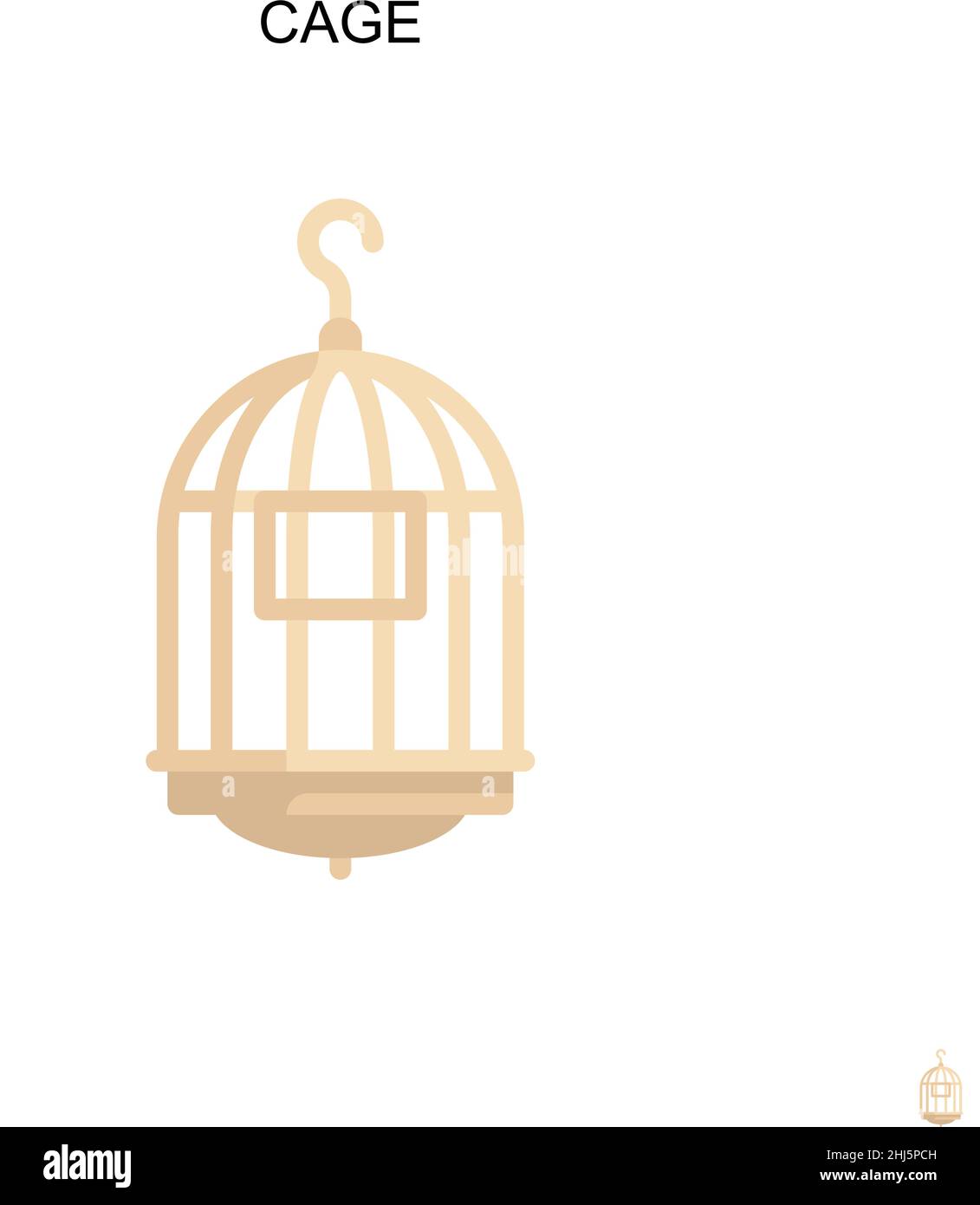 Caged bird illustration hi-res stock photography and images - Alamy