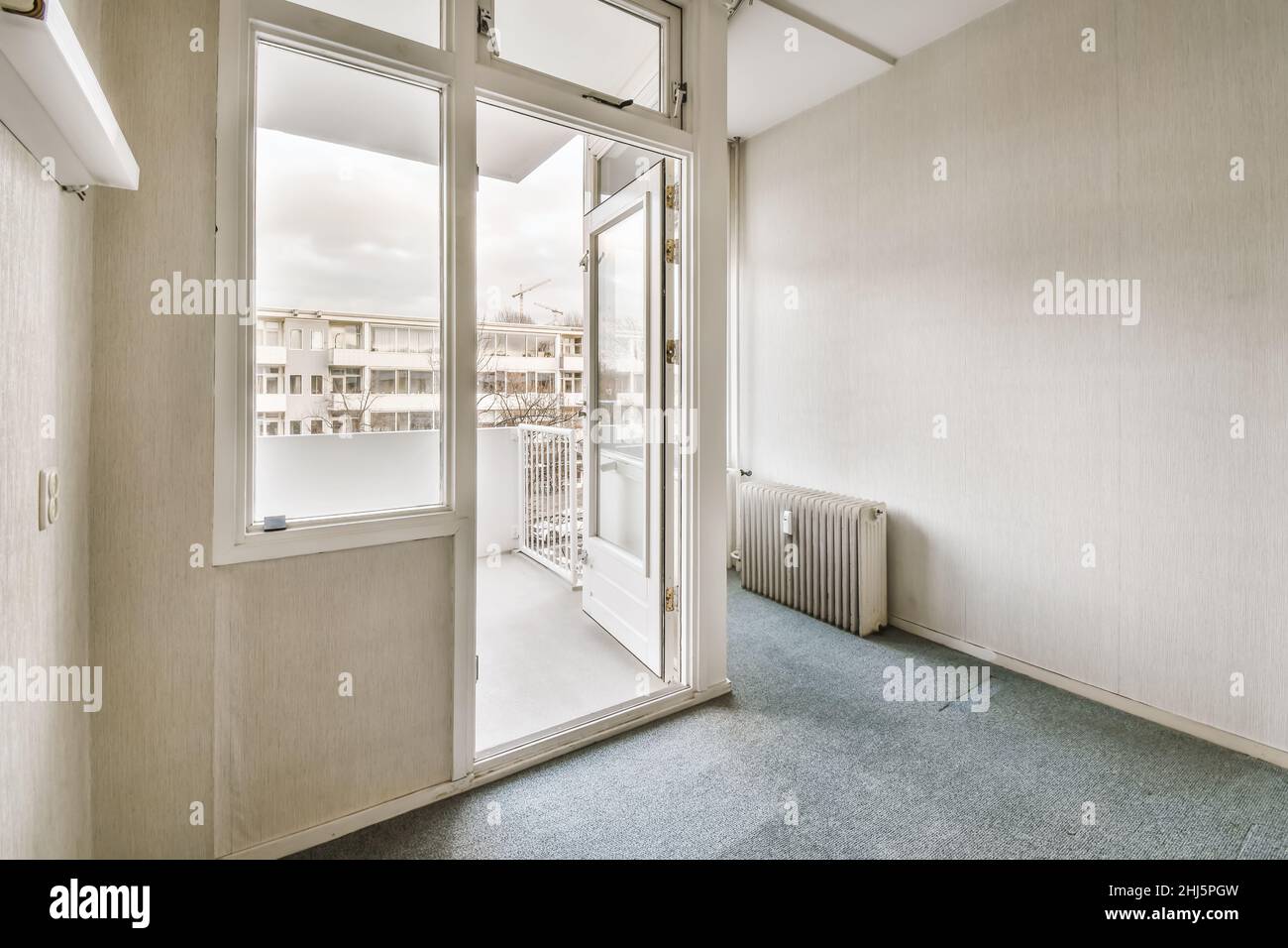 Amazing design of a room with a window in a charming house Stock Photo ...