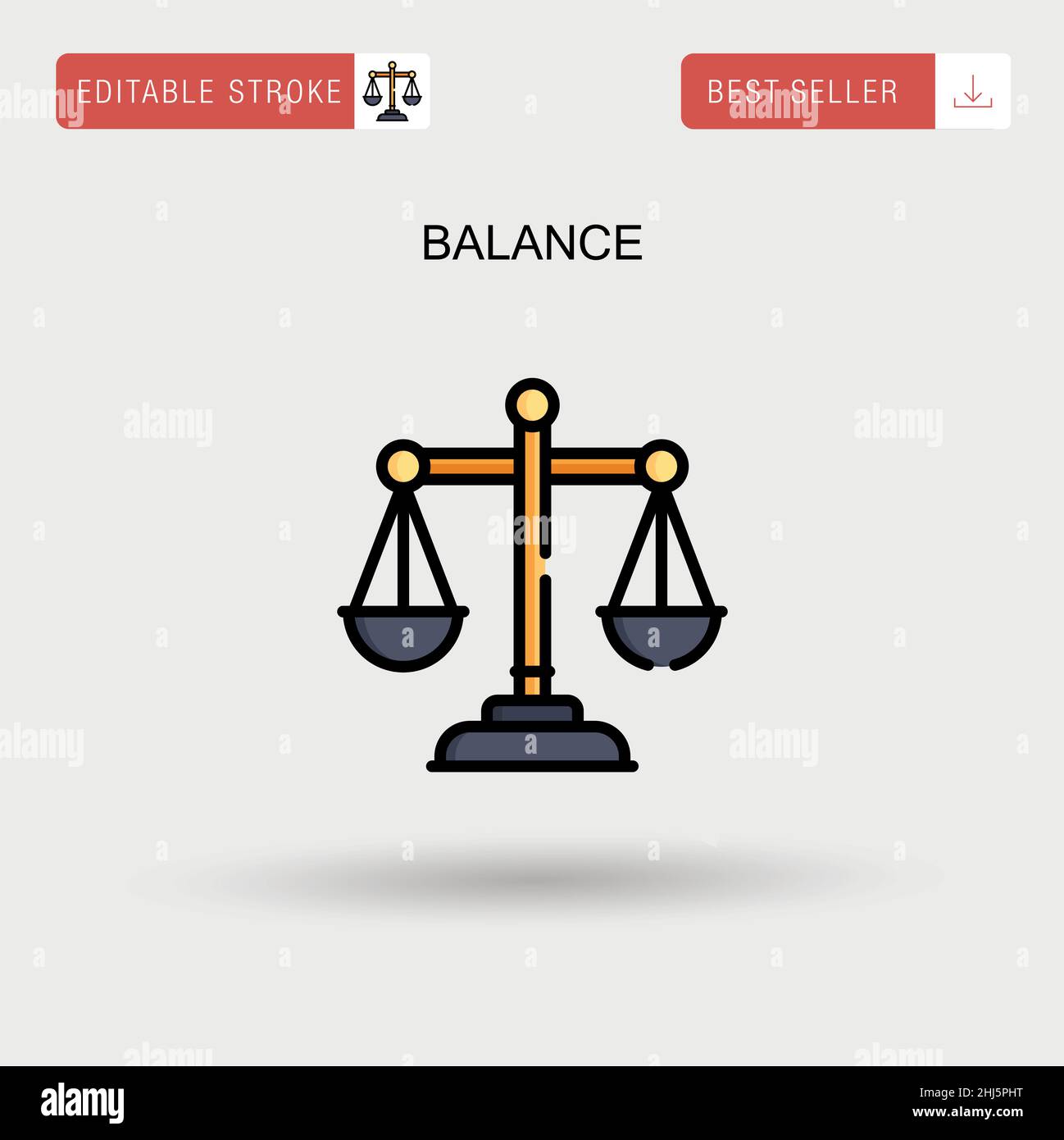 Balance Simple vector icon Stock Vector Image & Art - Alamy