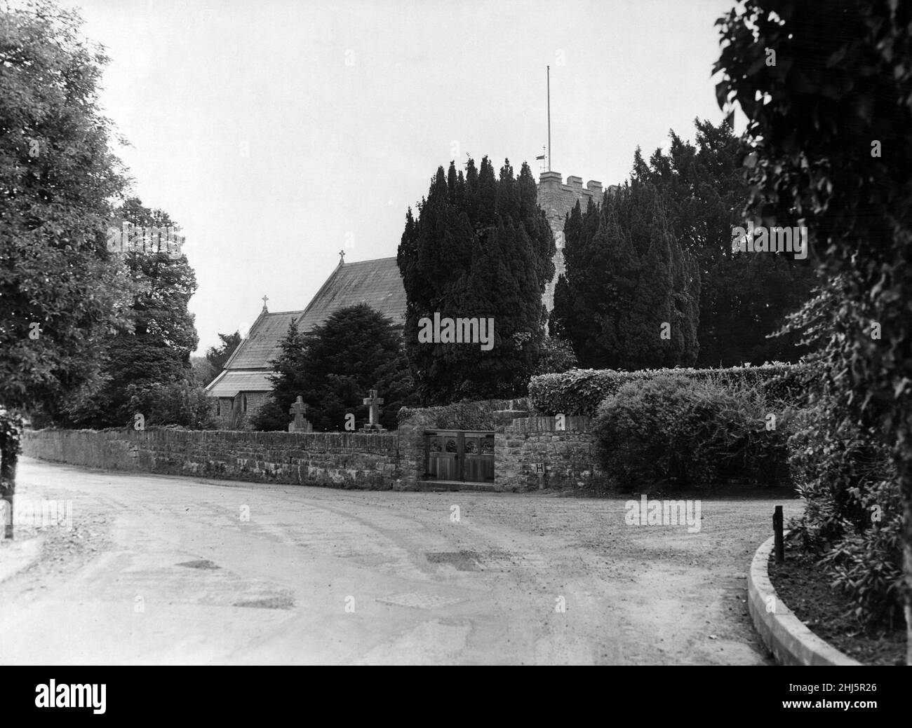 Wenvoe, a Welsh village in the Vale of Glamorgan, Wales. Circa 1961 ...