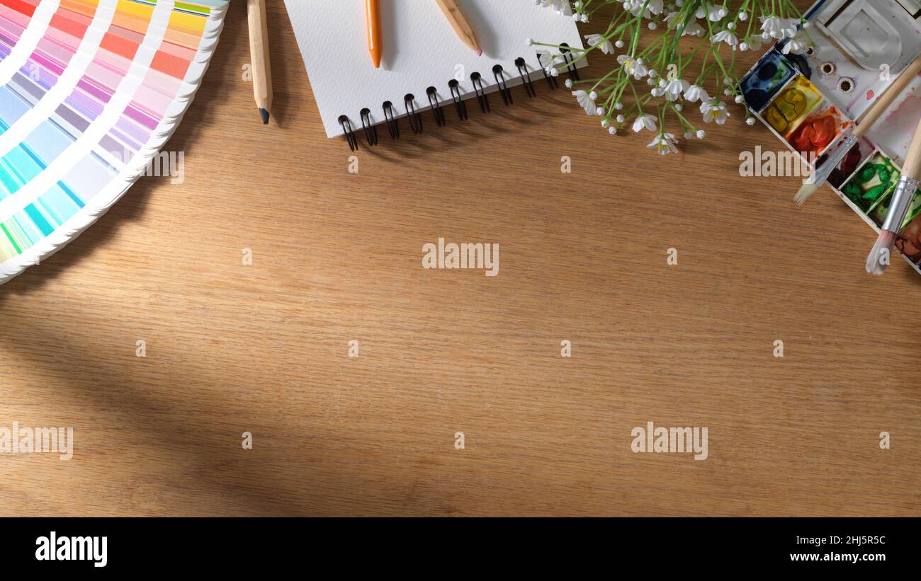 Colour charts watercolour hi-res stock photography and images - Alamy