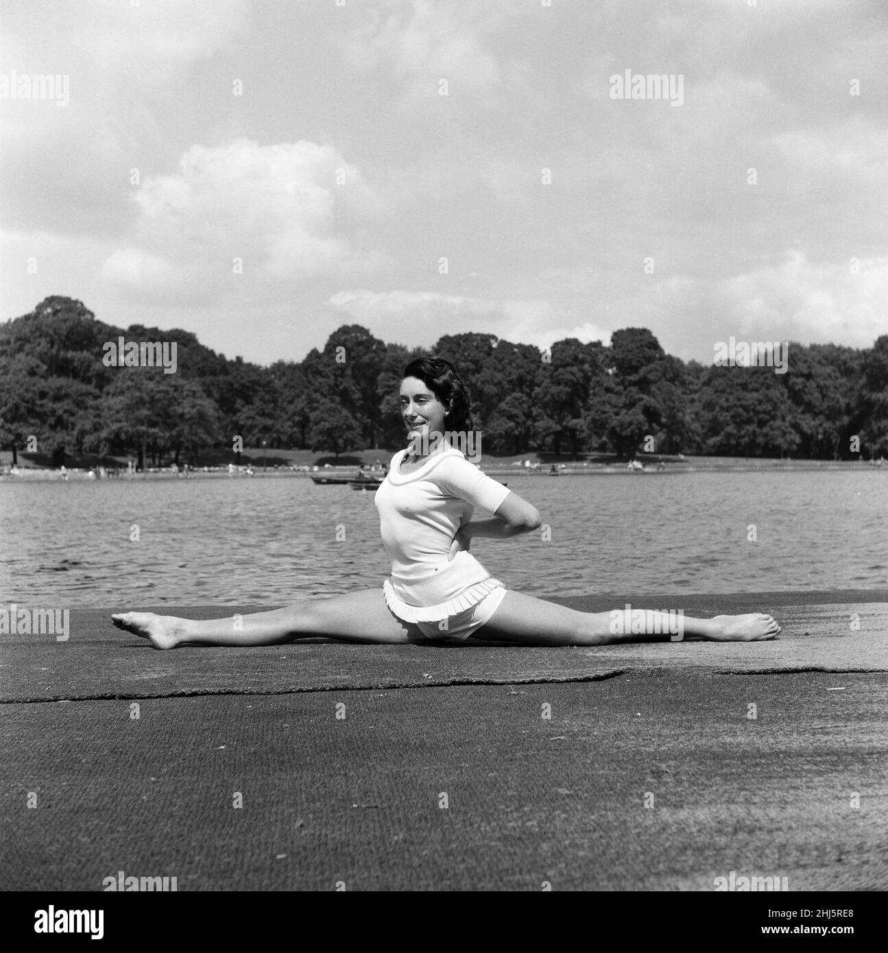 Dancer Gillian Lynne has her own idea of a sitting position whilst ...