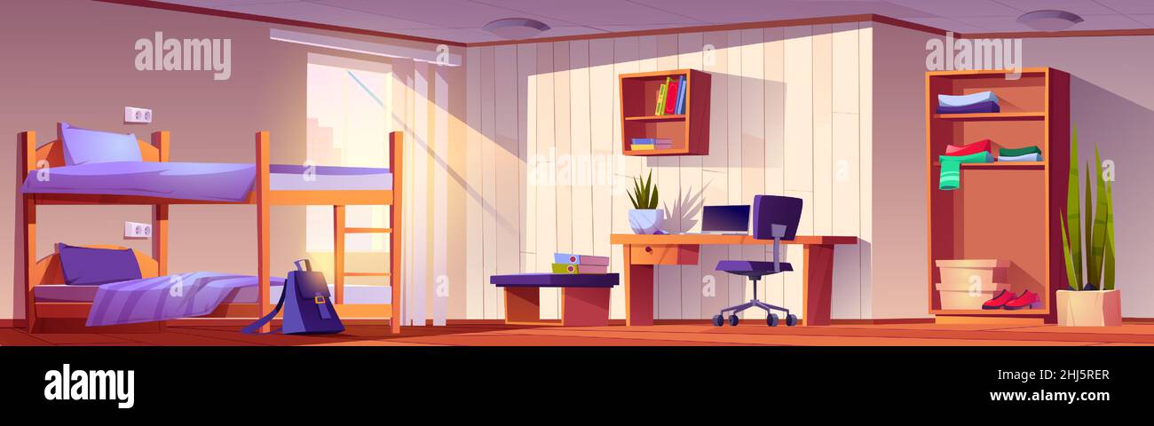 Empty dorm room school hi-res stock photography and images - Alamy