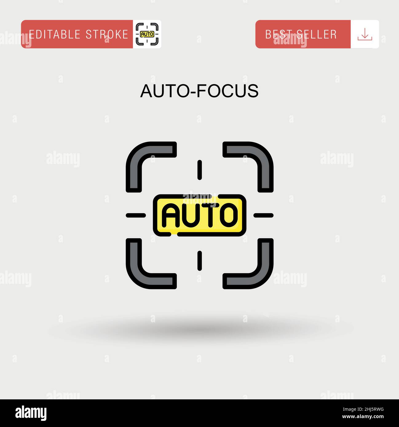 Digital camera viewfinder focus Stock Vector Images - Alamy