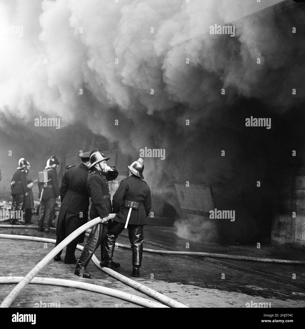 Scenes at Smithfield meat market in Central London after a fire broke ...