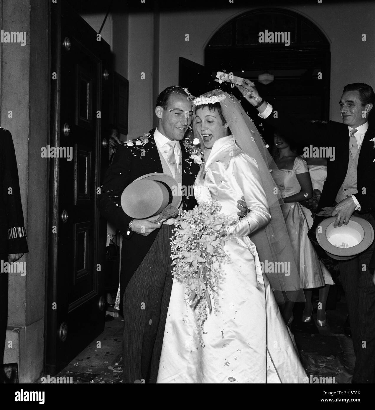 The wedding of Stirling Moss and Katie Molson at St Peter's Church ...