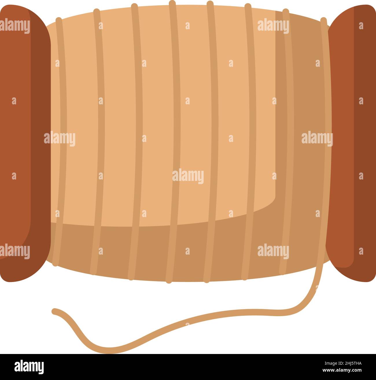 spool of thread Stock Vector Image & Art - Alamy