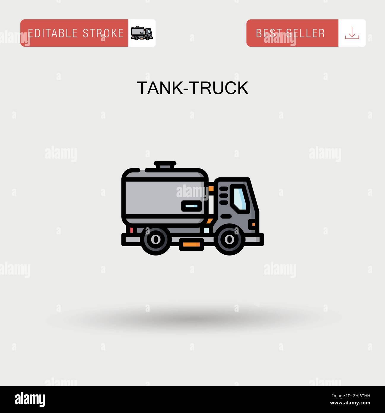 Tanker truck Stock Vector Images - Alamy