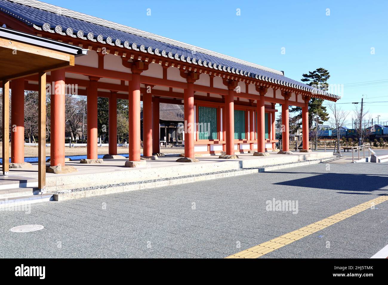 Sendai City, Miyagi Prefecture Japan, January 21, 2022.Mutsu-Kokubunji ...