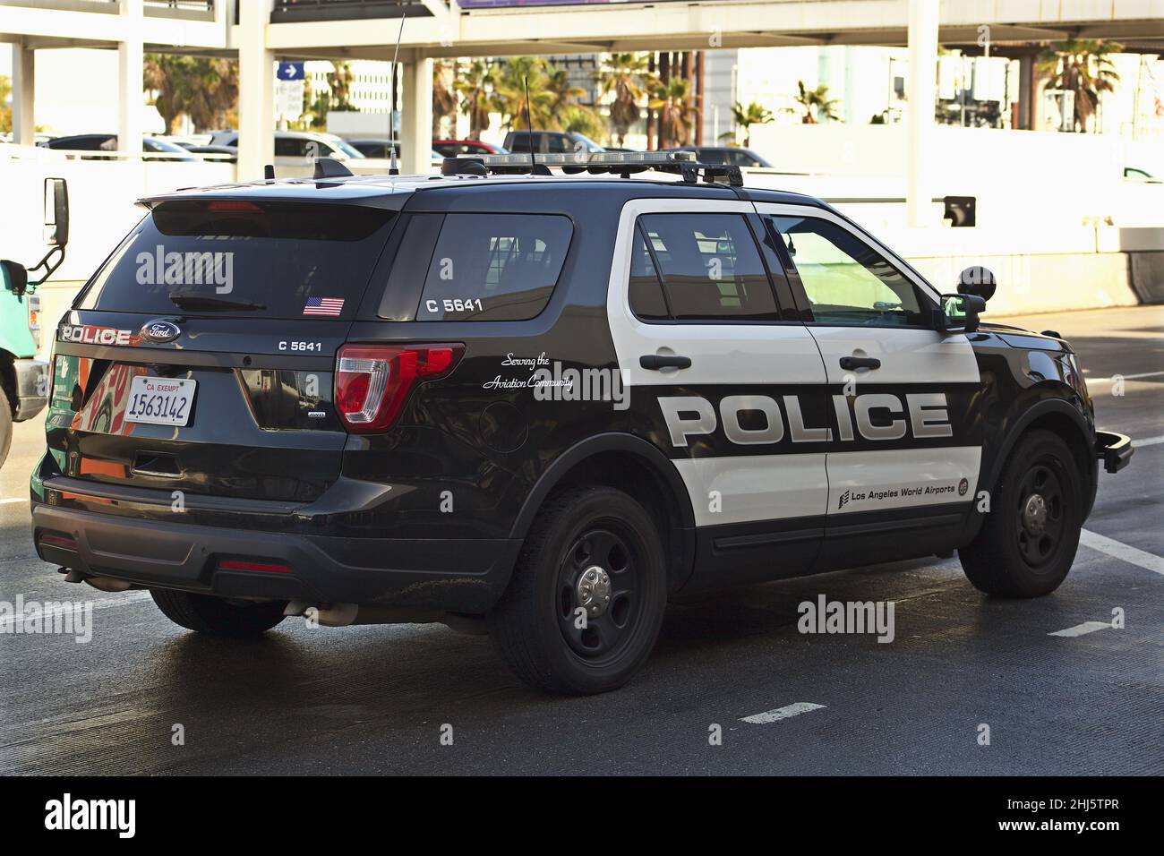 Los Angeles International Airport police car Stock Photo - Alamy