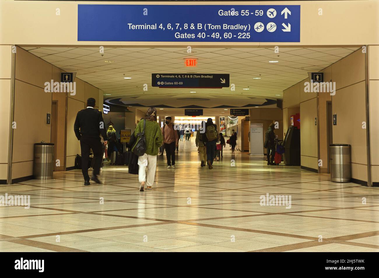 Lax airport interior architecture hi-res stock photography and images ...