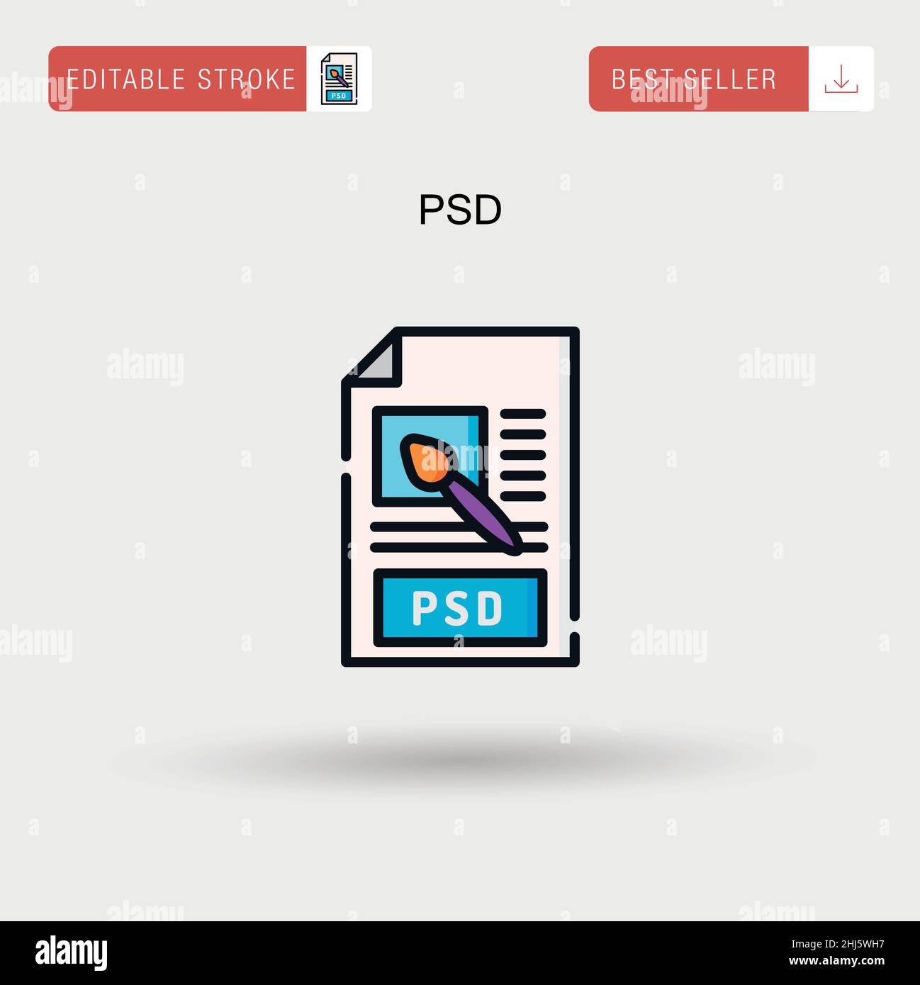 Psd Simple vector icon Stock Vector Image & Art - Alamy