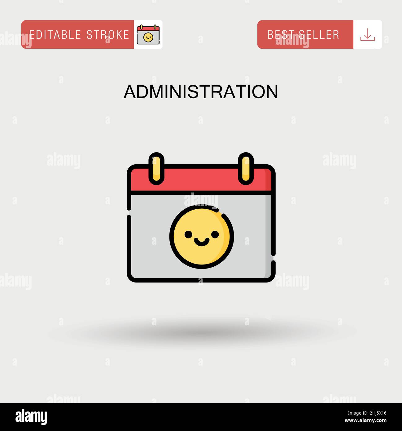 Icon management administration Stock Vector Images - Alamy