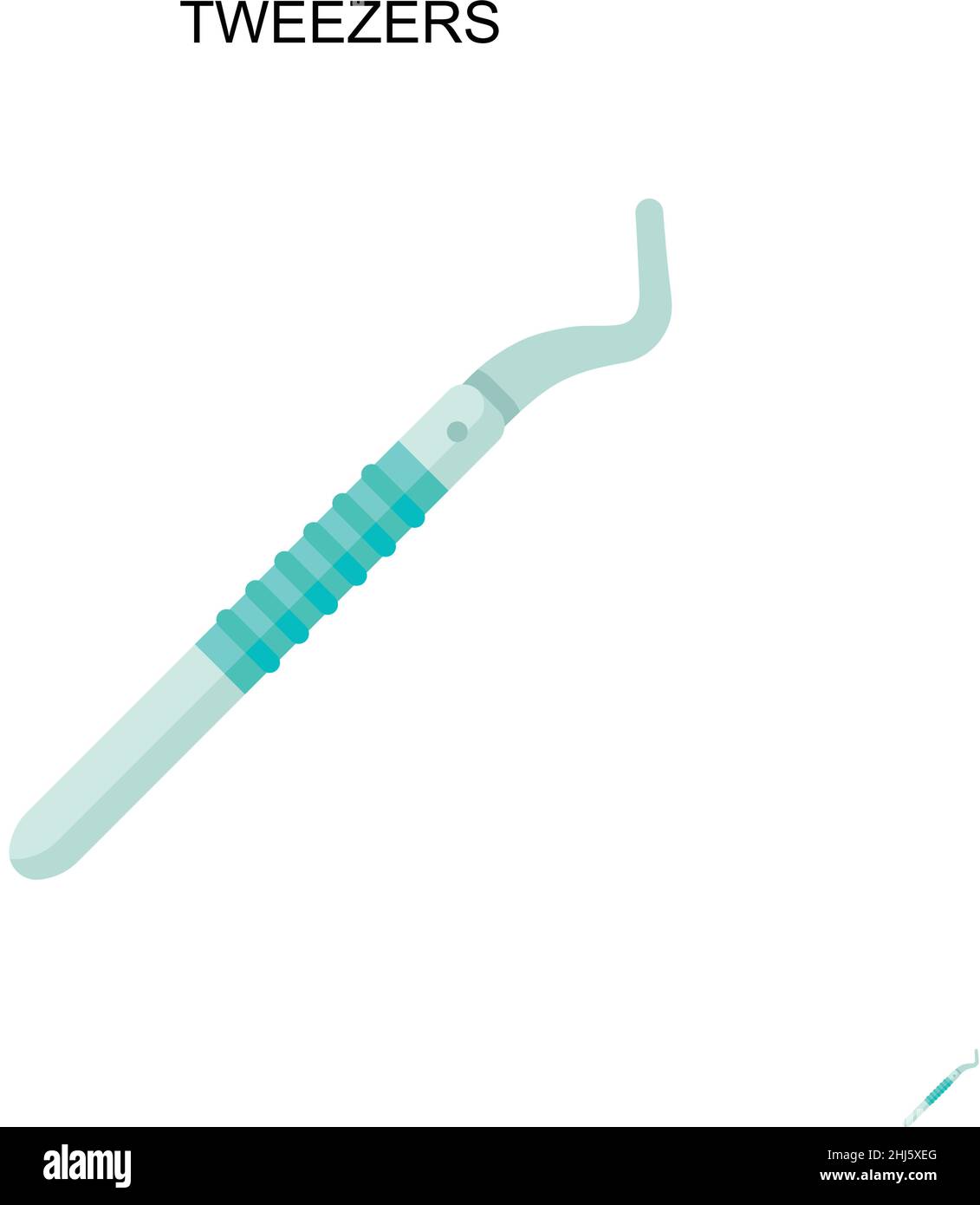 Tweezers Simple vector icon. Illustration symbol design template for ...