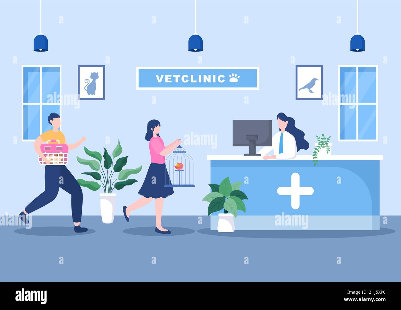 Veterinary Clinic Doctor Examining, Vaccination and Health care for ...