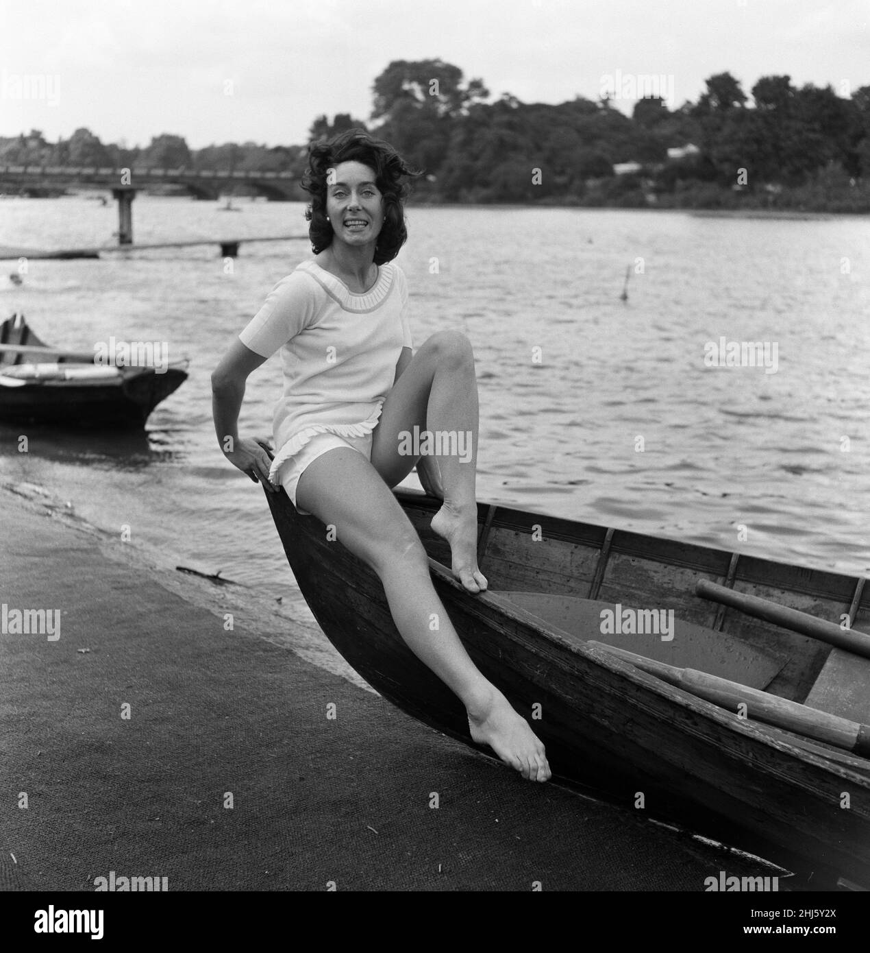 Dancer Gillian Lynne has her own idea of a sitting position whilst ...