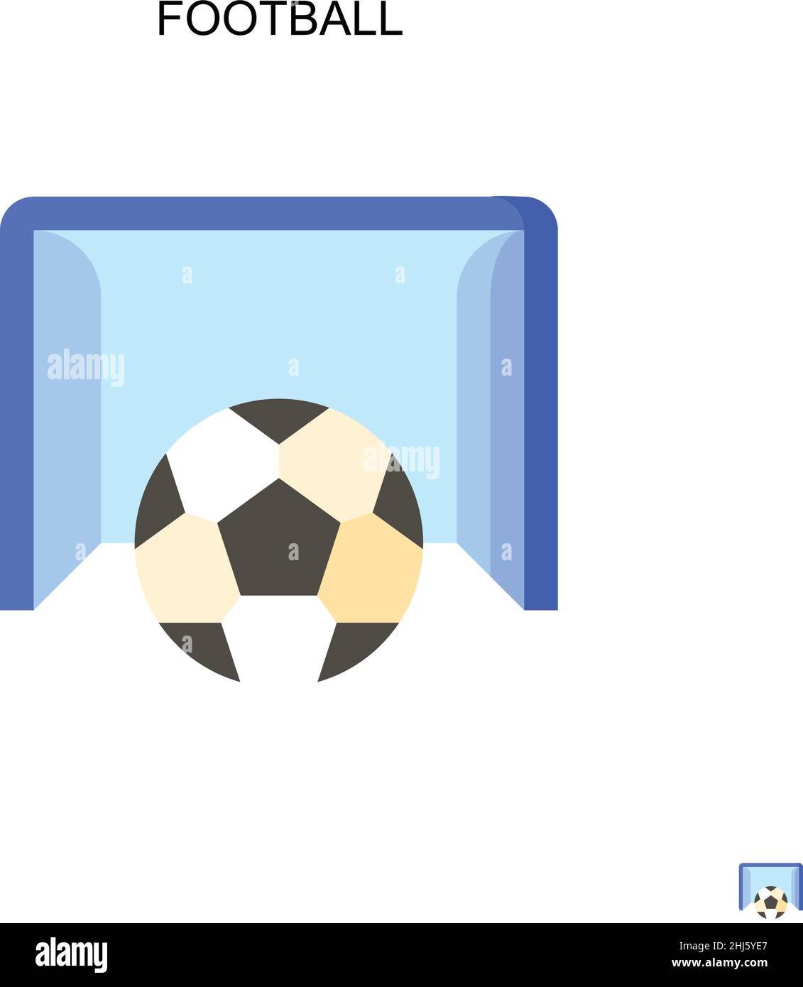 Football Simple vector icon. Illustration symbol design template for ...