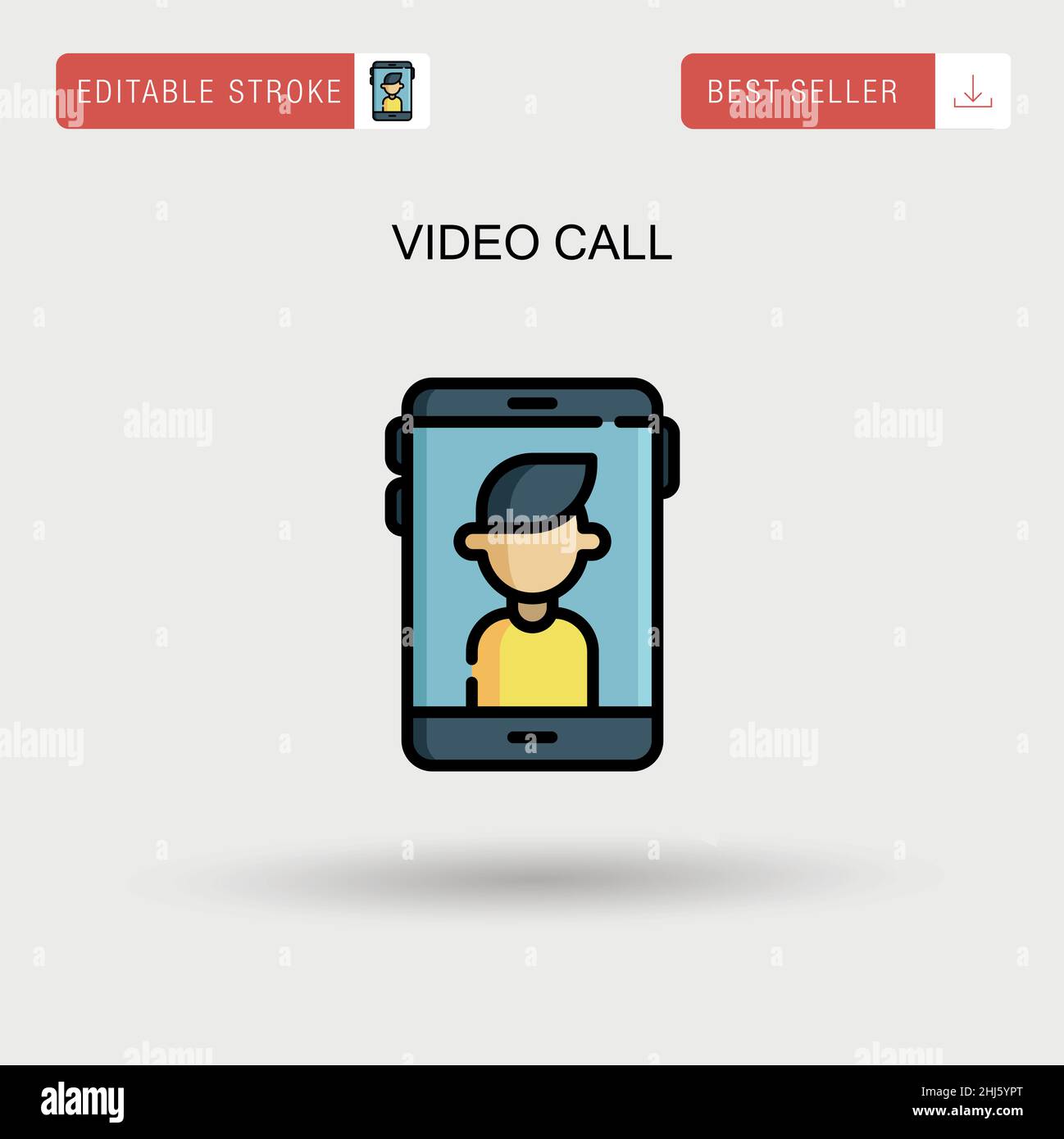 Video call Simple vector icon Stock Vector Image & Art - Alamy