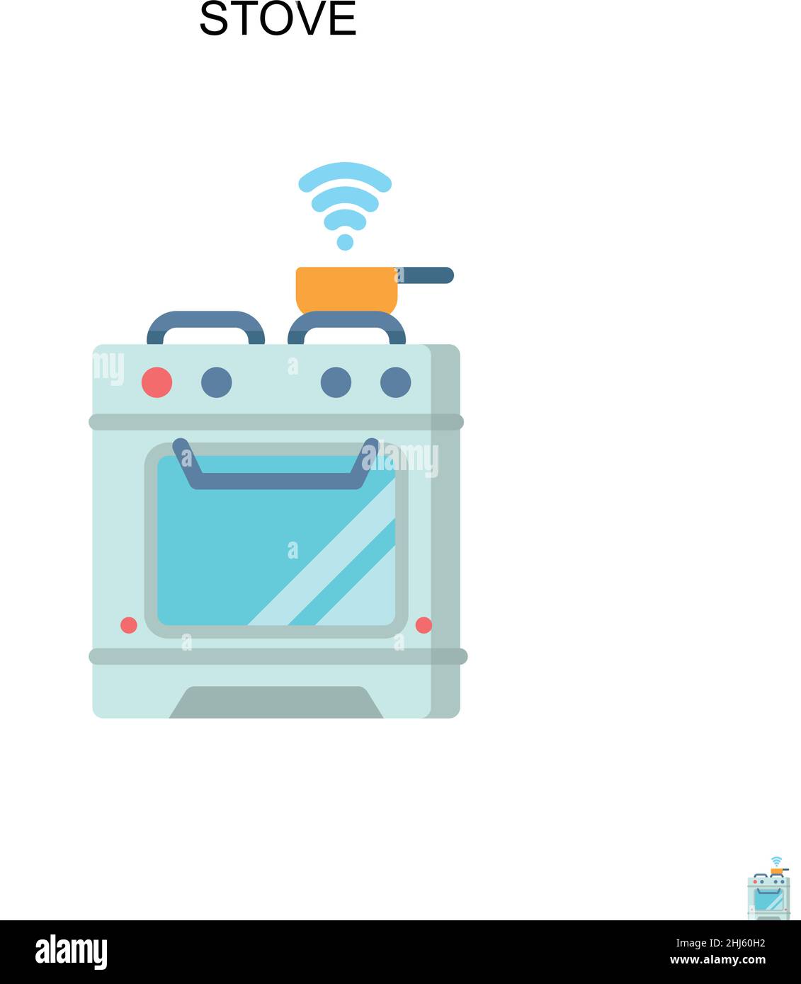 Stove Simple vector icon. Illustration symbol design template for web ...