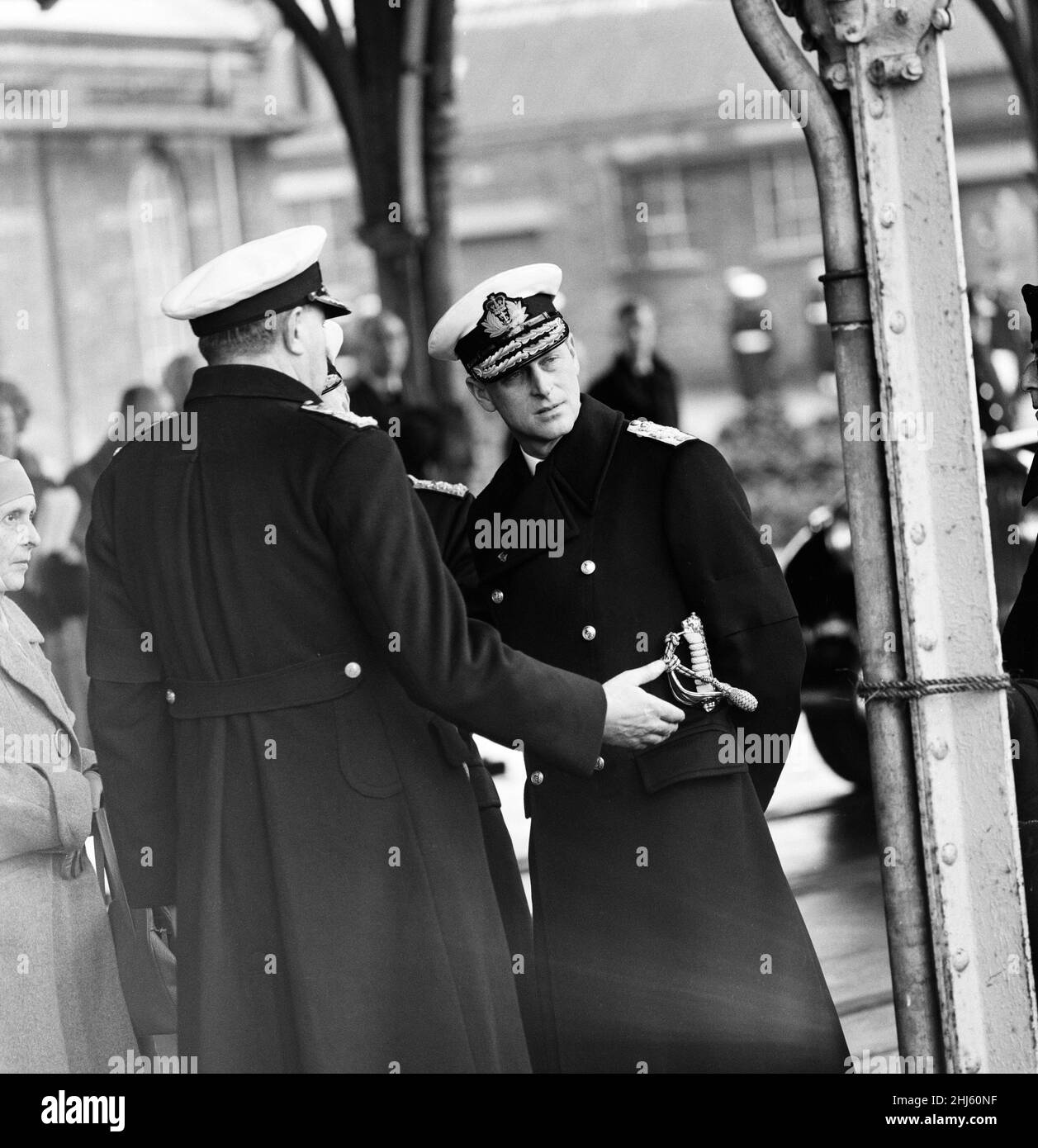 The funeral of Edwina Mountbatten, Countess Mountbatten of Burma aboard ...